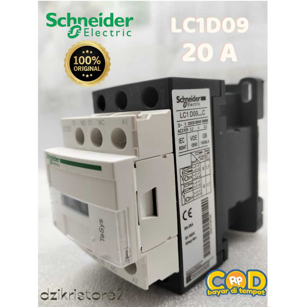 Jual Kontaktor Schneider 20A LC1D09-M7 | Shopee Indonesia