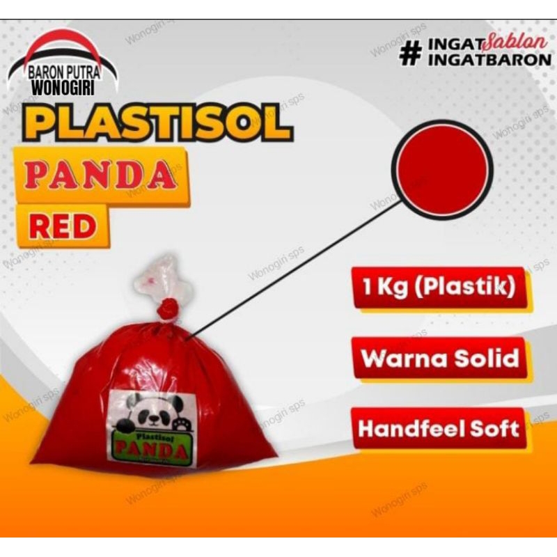 Jual PLASTISOL PANDA RED 1 KG (plastik) | Shopee Indonesia