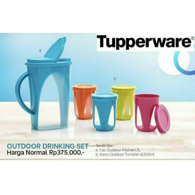 Jual OUTDOOR DRINKING SET tupperware | Shopee Indonesia