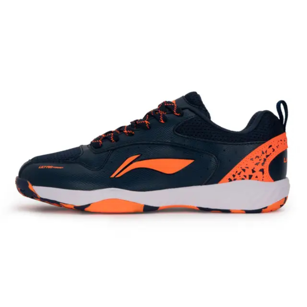 Jual Li-Ning Badminton Shoes Ultra Power AYTT045-6 Navy/Orange | Shopee ...