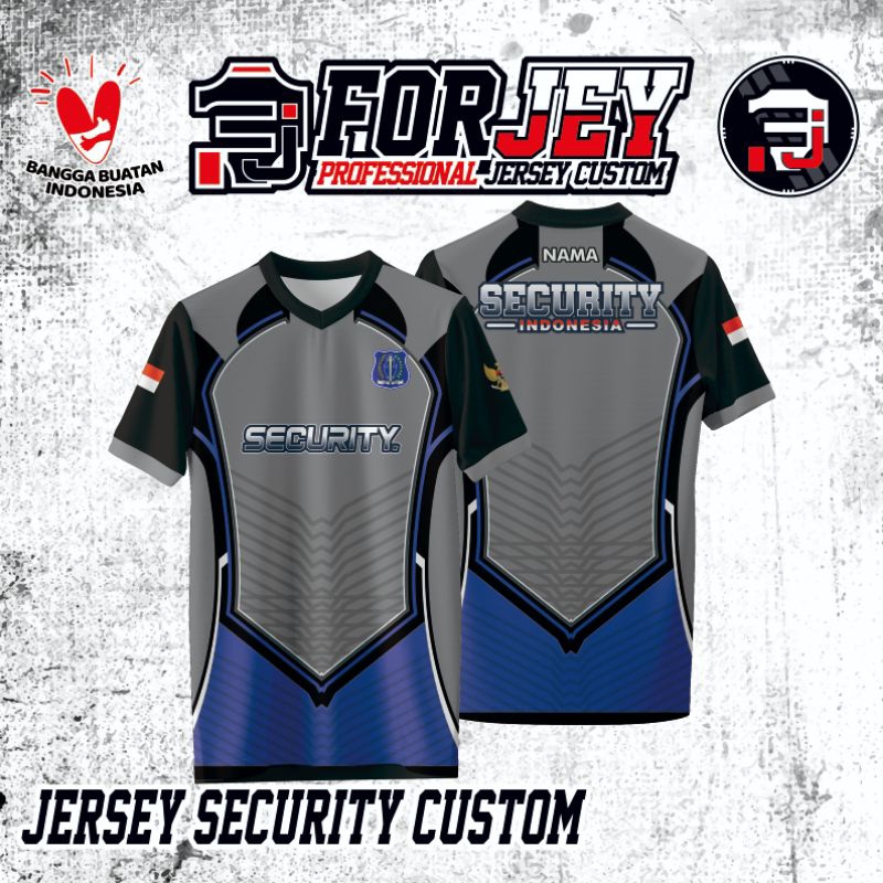 Jual JERSEY SECURITY CUSTOM (full request motif) | Shopee Indonesia