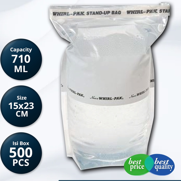 Jual Nasco Sterile Sampling Bag - B01401 Whirl-Pak® Stand Up Bags - 24 ...