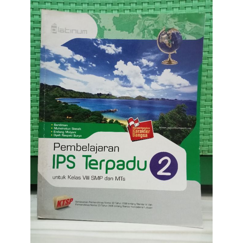 Jual Buku Pembelajaran IPS terpadu Untuk Kelas 8 SMP MTs berdasarkan ...