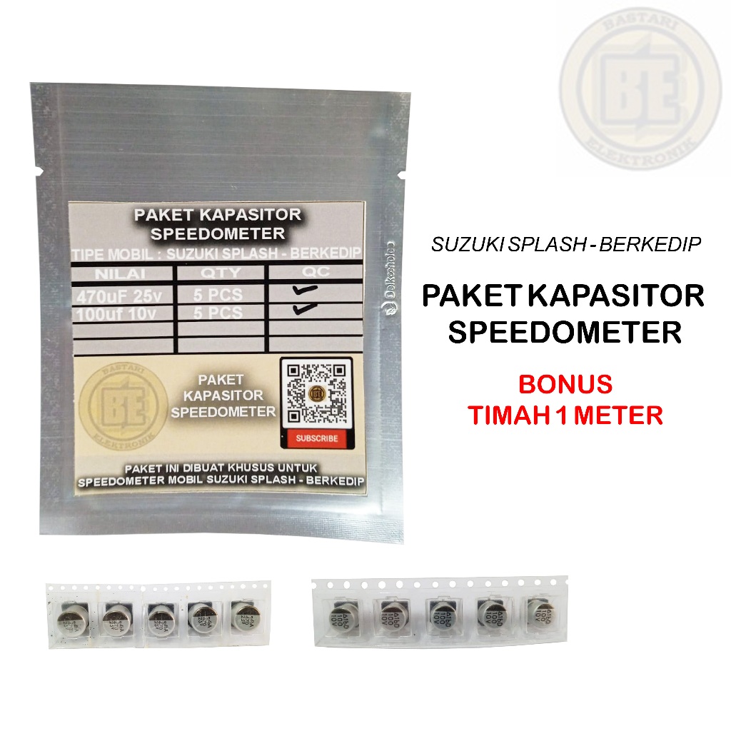 Jual Paket kapasitor speedometer Suzuki splash- berkedip | Shopee Indonesia