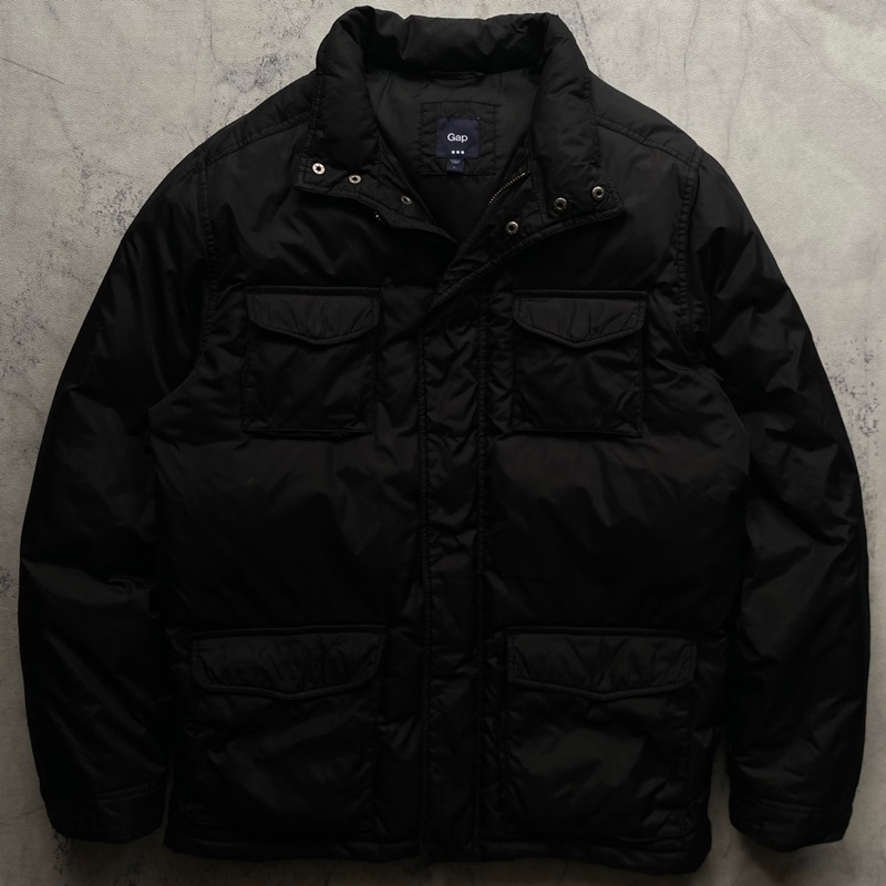 Jual Puffer Down Jacket GAP Multipocket (black) | Shopee Indonesia