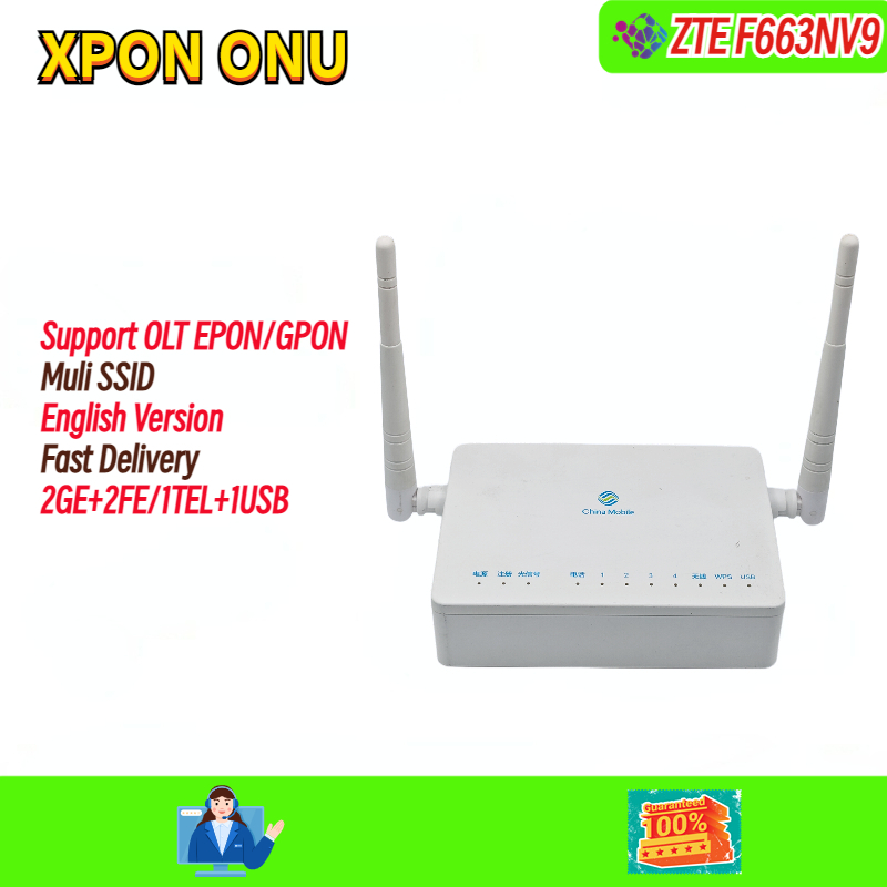 Jual ZTE F663NV9 EPON GPON XPON Bekas ONU ONT English Firmware Version 2GE 2FE WIFI WIRELESS ...