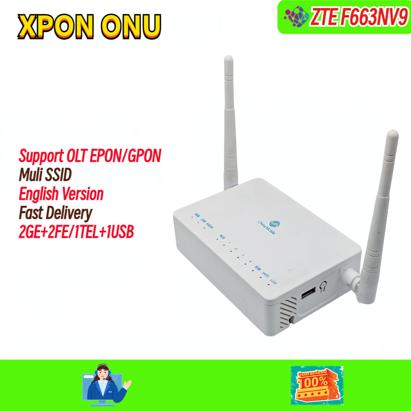 Jual ZTE F663NV9 EPON GPON XPON Bekas ONU ONT English Firmware Version 2GE 2FE WIFI WIRELESS ...