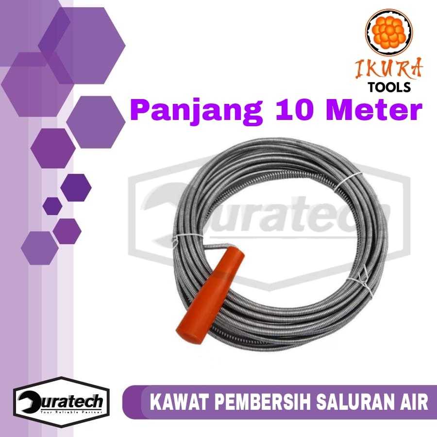Jual Kawat pembersih pipa mampet 10 meter pipe cleaner anti sumbat pelancar wastafel ledeng ...