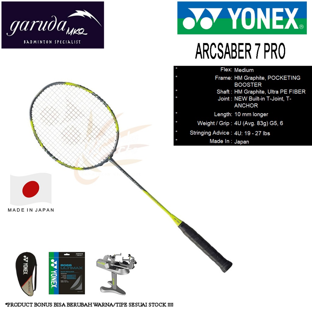 Jual RAKET BADMINTON YONEX ARCSABER 7PRO / YONEX ARCSABER 7 PRO / ARC | Shopee Indonesia