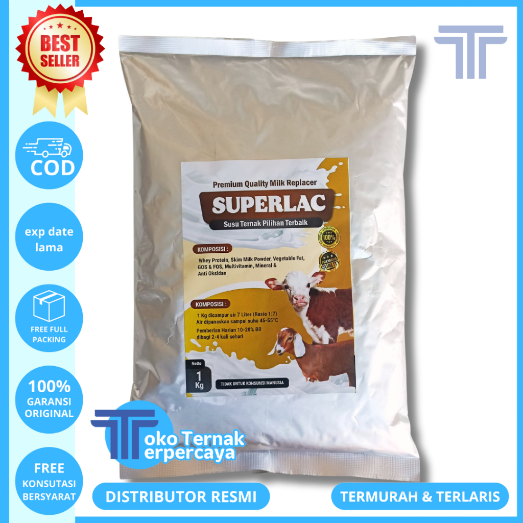 Jual SUPERLAC 1 KG - Susu Hewan Ternak Tambahan untuk Anak Kambing ...