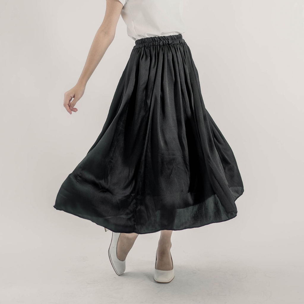 Jual Rok Shimmer Wanita | Emily Skirt | HULM | Shopee Indonesia
