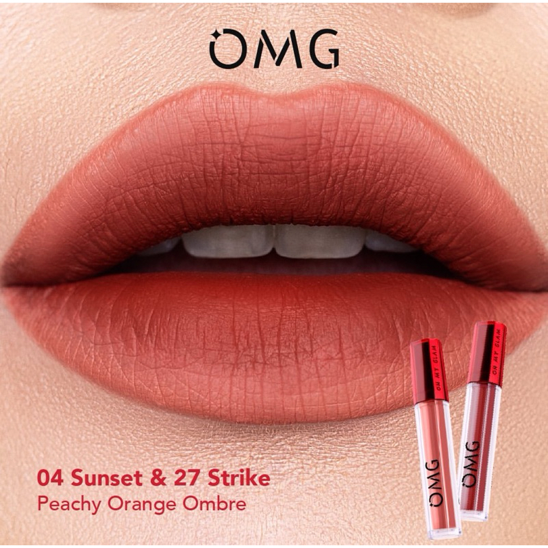 Jual Paket Ombre OMG OH MY GLAM Mattelast Lip Cream | Coffee Edition ...