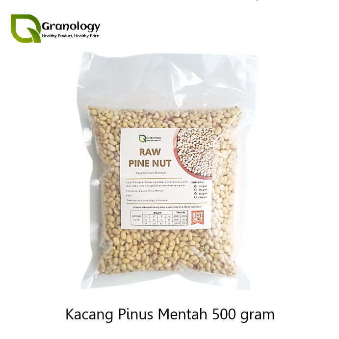 Jual (RAW) Kacang Pinus Mentah / Raw Pine Nut - 500 gram | Shopee Indonesia