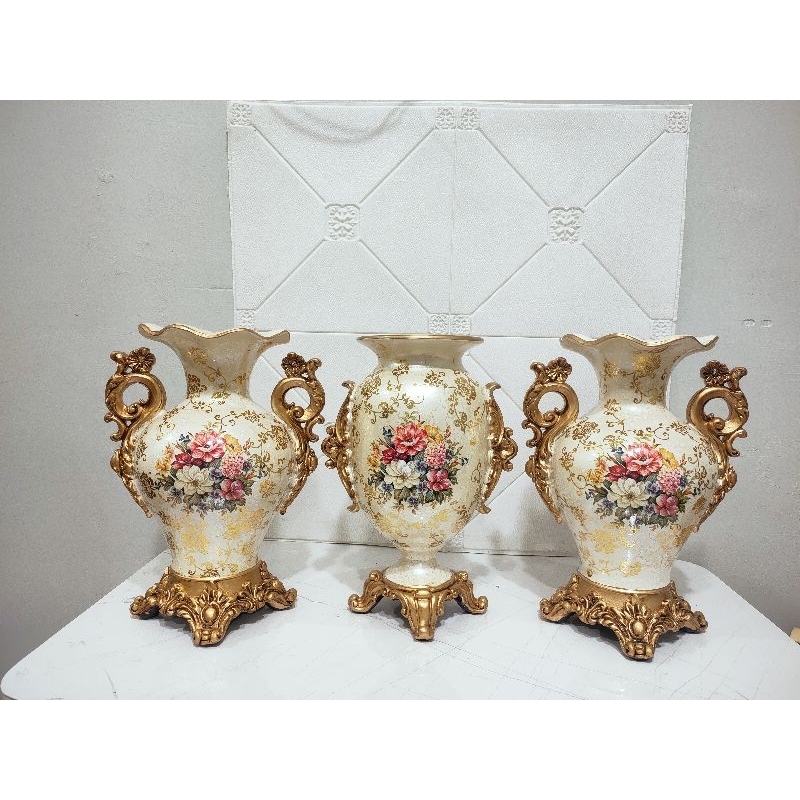 Jual guci / vas antik turki set 3pc mewah | Shopee Indonesia