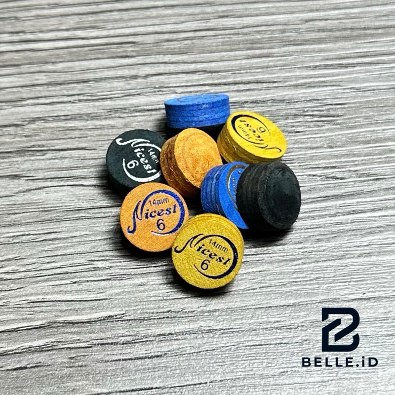 Jual Master Tip Billiard Terbentuk - Nicest 14 Mm Cue Tips 6 Layer ...