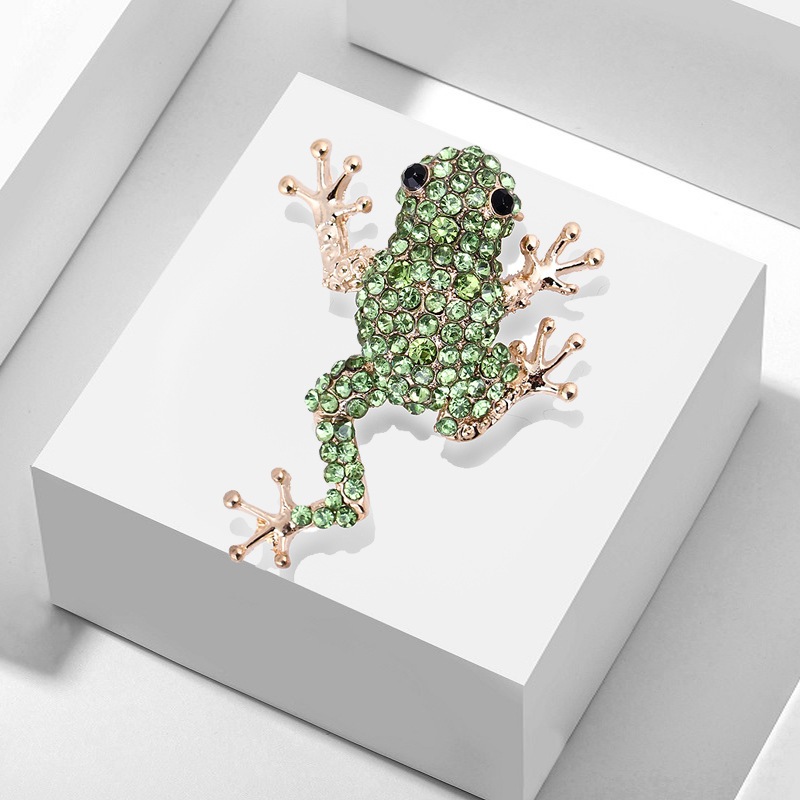 Jual Bros Katak Premium | Fashion Brooch | Bross Frog Full Diamond ...