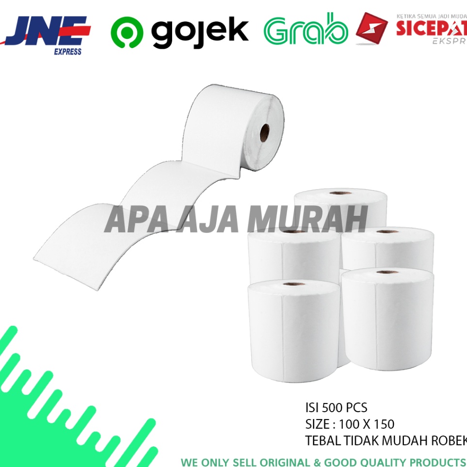 Jual Garansi Pemesanan LABEL STICKER THERMAL 1 X 15 BARCODE 1X15 UKURAN ...