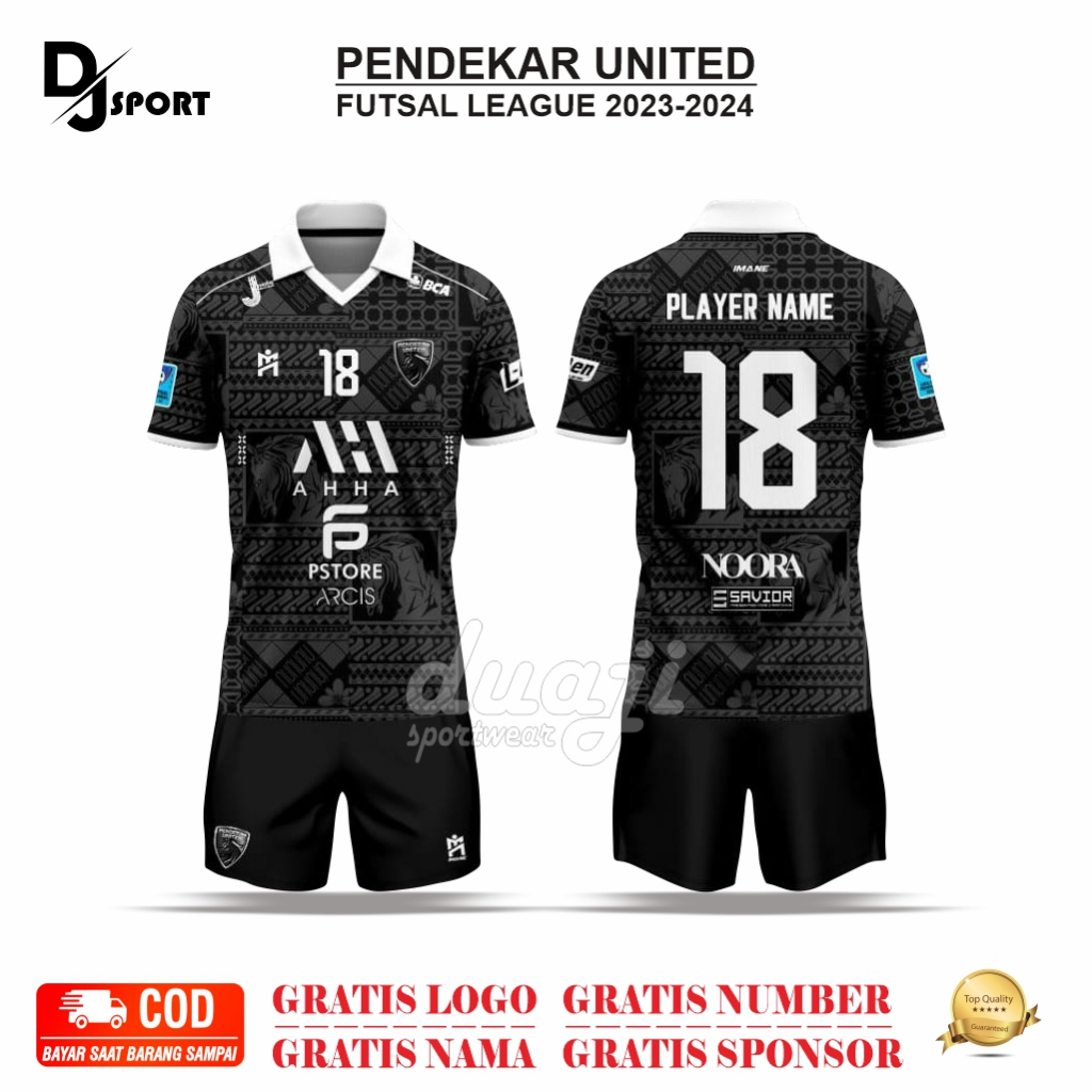 Jual JERSEY FUTSAL PENDEKAR UNITED 2023-2024 TERBARU FULL PRINTING ...