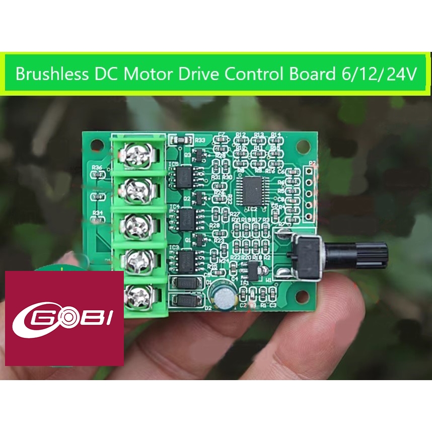 Jual Brushless DC Motor Driver Control Board 6/12/24V (8469) | Shopee ...