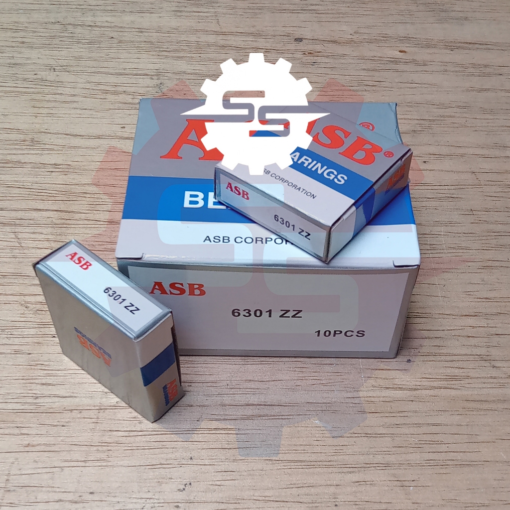 Jual Bearing/Laher/laker asb 6301 zz ORIGINAL (isi 10pcs) | Shopee ...