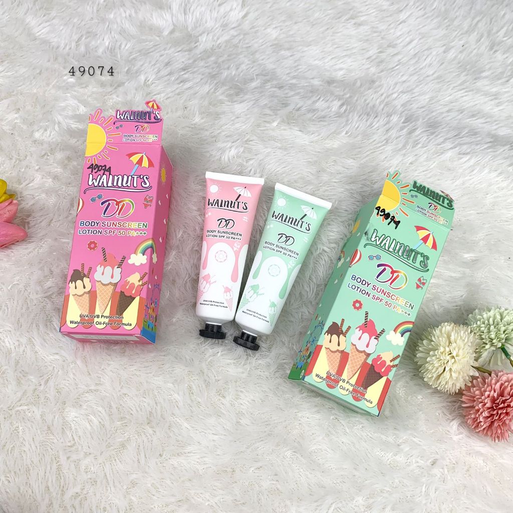 Jual 49074 BODY SUNSCREEN LOTION SPF 50 PA+++ SUNSCREEN DD WALNUTS UVA ...