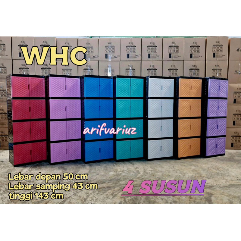 Jual ( Instan Kurir ) Lemari Plastik WHC Mini Kecil imutz Susun 3 , 4 ...