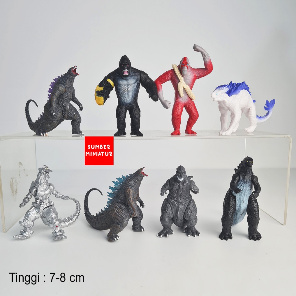 Jual Set Mainan Figure Godzilla 2024 Kong Skar King Shimo Godzilla The ...