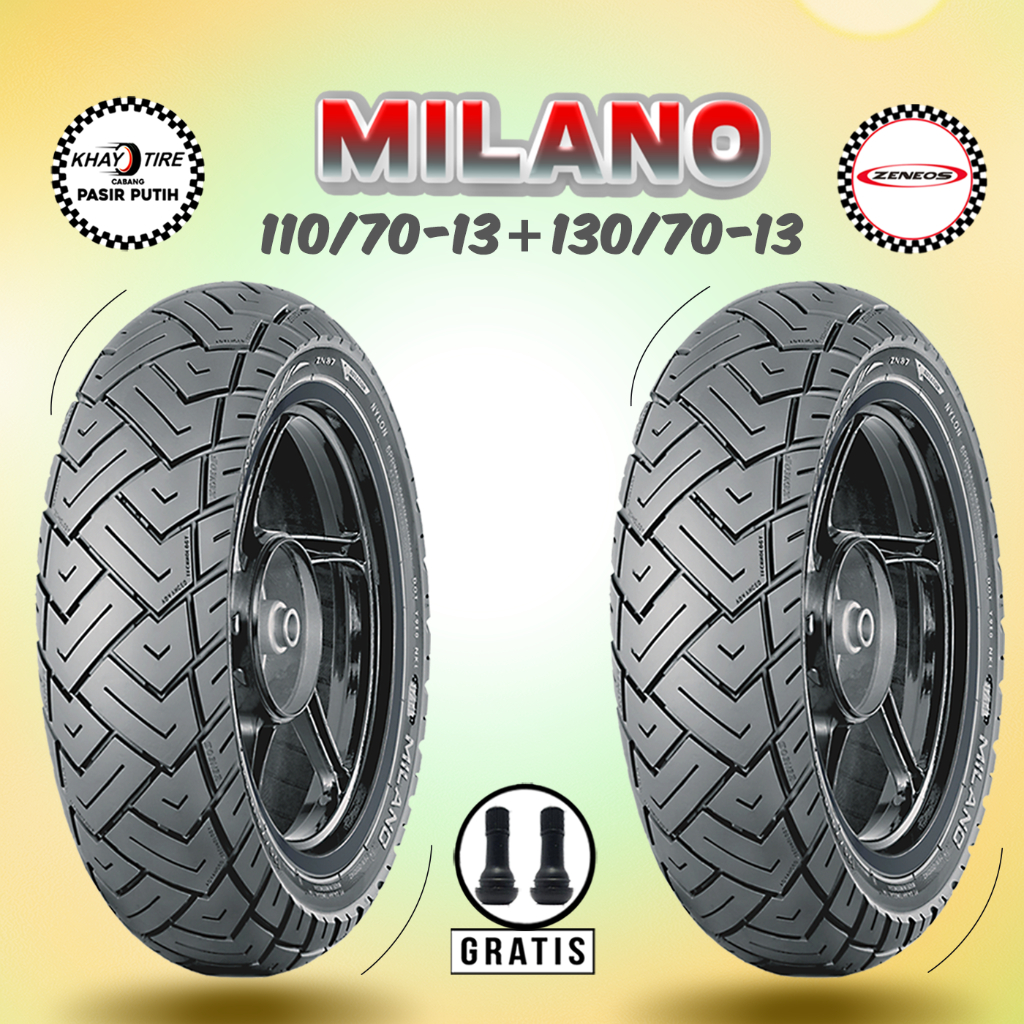 Jual Sepasang Ban Motor YAMAHA NMAX ZENEOS MILANO 110/70-13 dan 130/70 ...