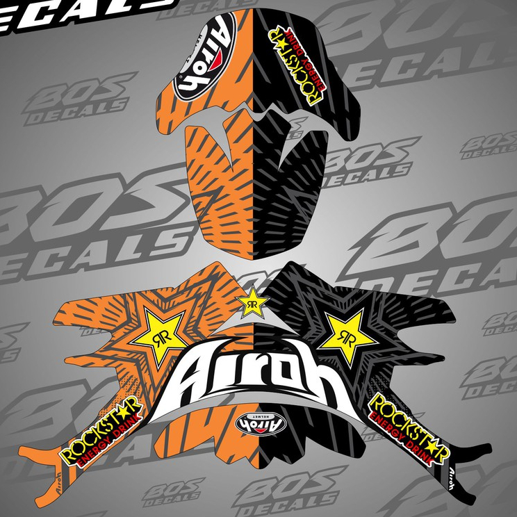Jual Sticker Decal Helm KLX CROSS ORI KLX part 1 | decal helm | sticker ...