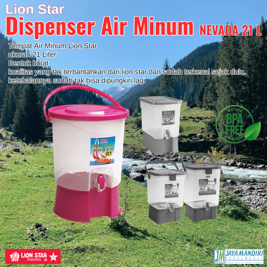 Jual Lion Star Dispenser Air Bulat NEVADA 21 liter | Shopee Indonesia