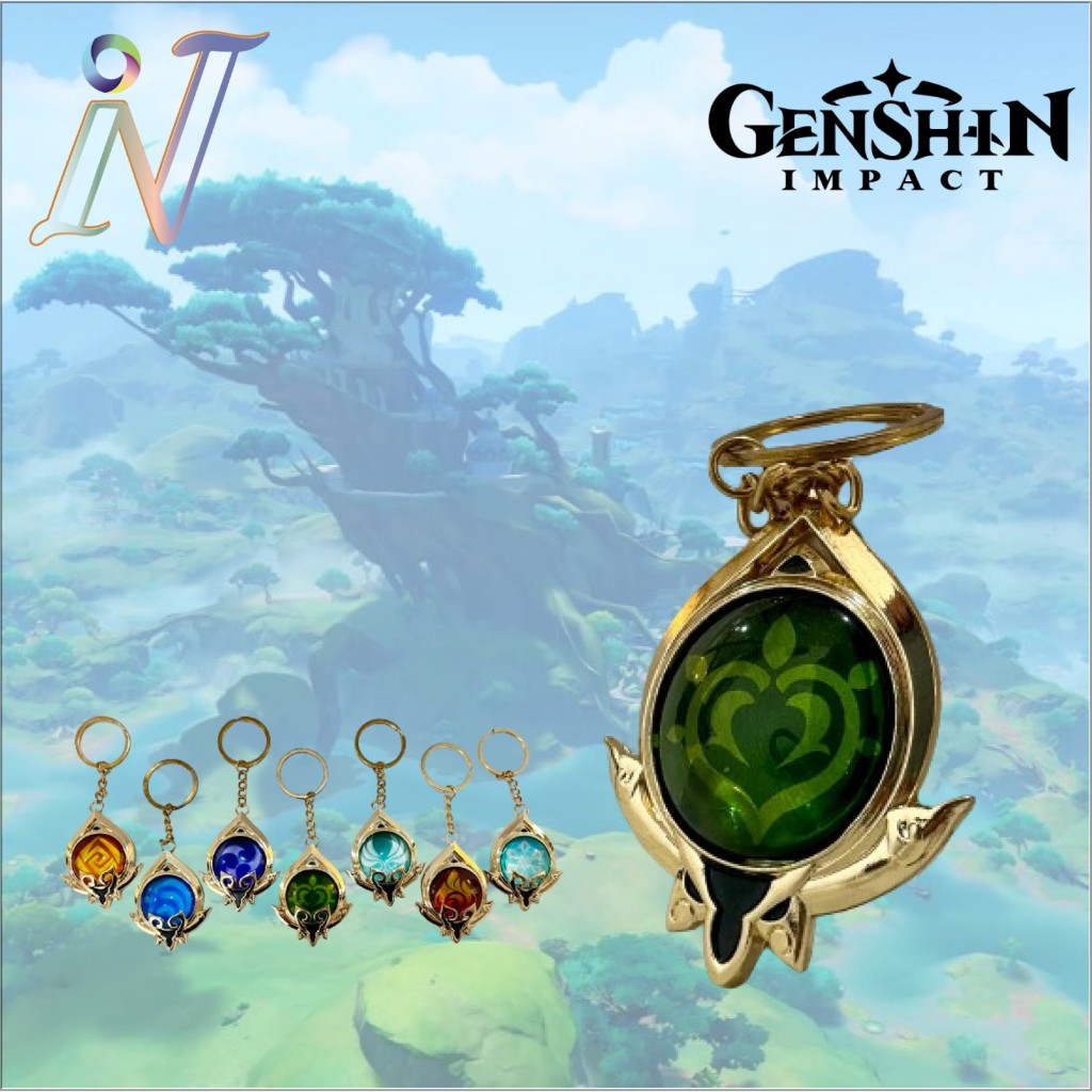Jual Gantungan Kunci Genshin Impact Vision Sumeru Frame Crystal ...