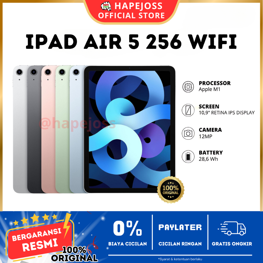 Jual Apple Ipad Air Gen 5 256 Wifi Garansi Resmi Indonesia | Shopee ...