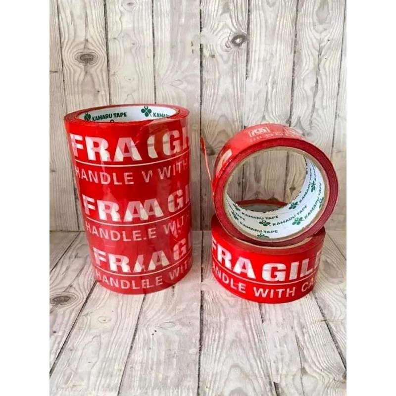 Jual Lakban fragile unboxing 45mm x 100y l Lakban fragile 48mm x 90y ...
