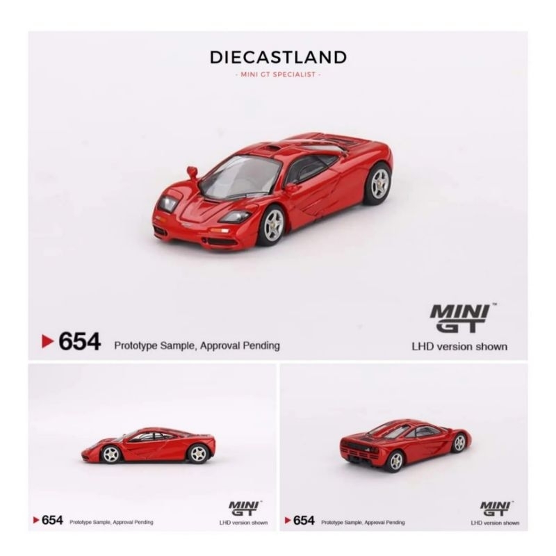 Jual Mini GT #654 McLaren F1 Red MGT00654-L MiniGT MGT Diecast ...