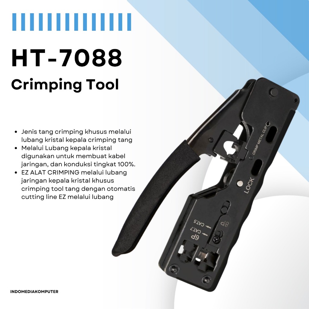 Jual CRIMPING TOOL CAT7 CAT6 CAT5e EZ RJ11 HT-7088 | Shopee Indonesia