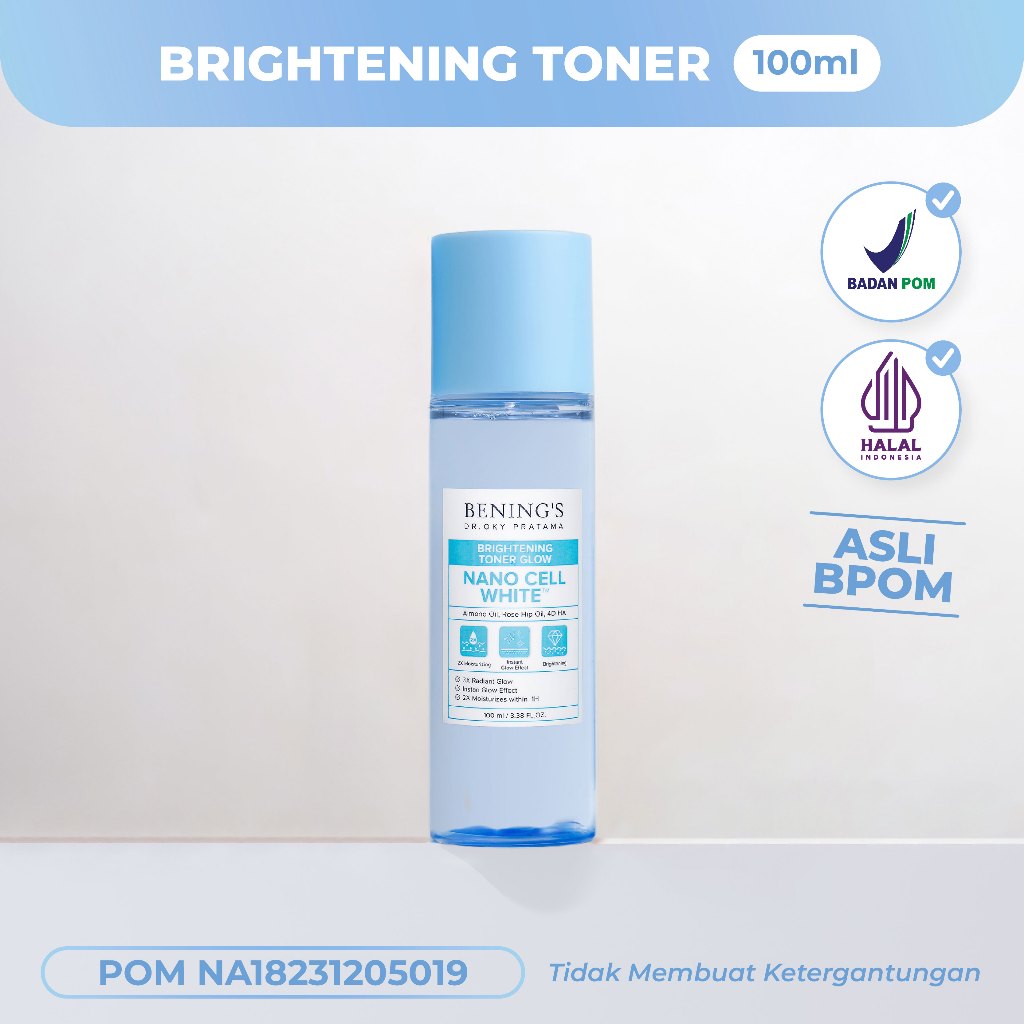 Jual Benings Brightening Toner Nano Cell White women series (NEW ...