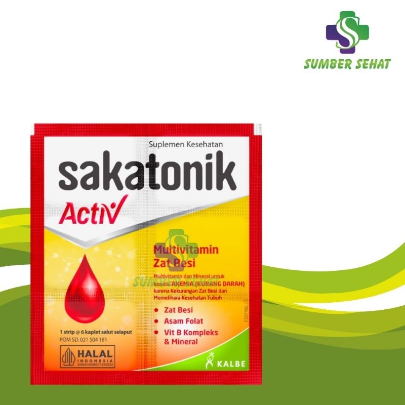 Jual SAKATONIK ACTIV STRIP 6 TABLET | Shopee Indonesia