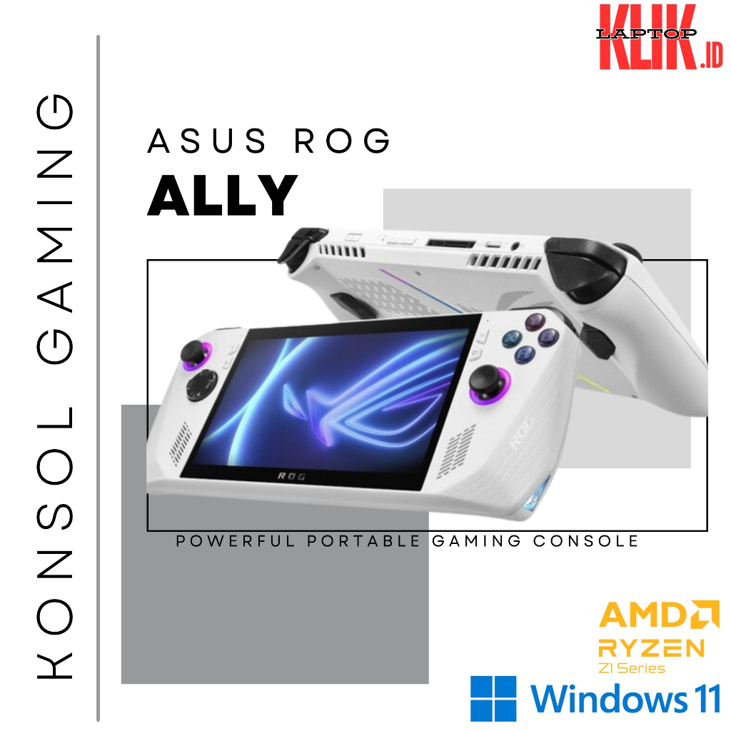 Jual Asus Rog ALLY RC71L game konsol terbaik Amd Ryzen Z1 16GB 512GB ...
