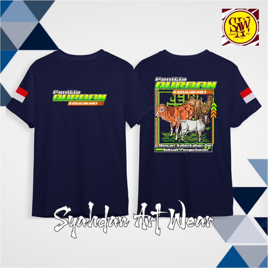 Jual KAOS PANITIA QURBAN 10 DZULHIJJAH SAPI KAMBING UNTA IJO OREN ...