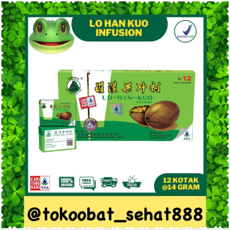 Jual LO HAN KUO ISI 12 KOTAK (OBAT PANAS DALAM & SAKIT TENGGOROKAN ...