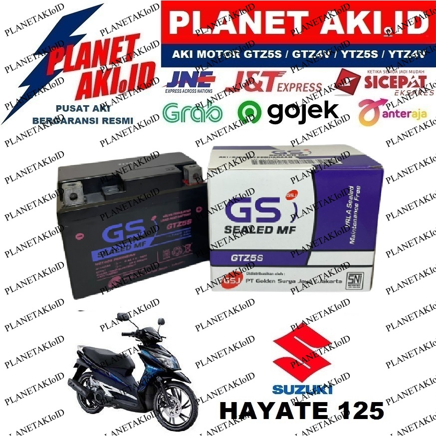 Jual Aki Motor Suzuki Hayate 125 GTZ5S Accu Kering MF | Shopee Indonesia