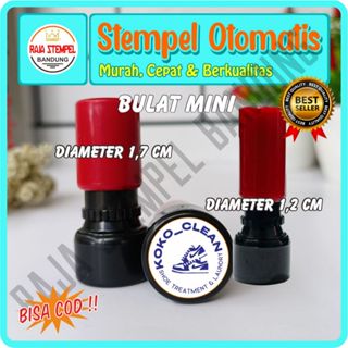 Jual Stempel Flash Bulat 1,7 CM, Stempel lunas kecil voucher/vocer, stampel online shop, stample ...