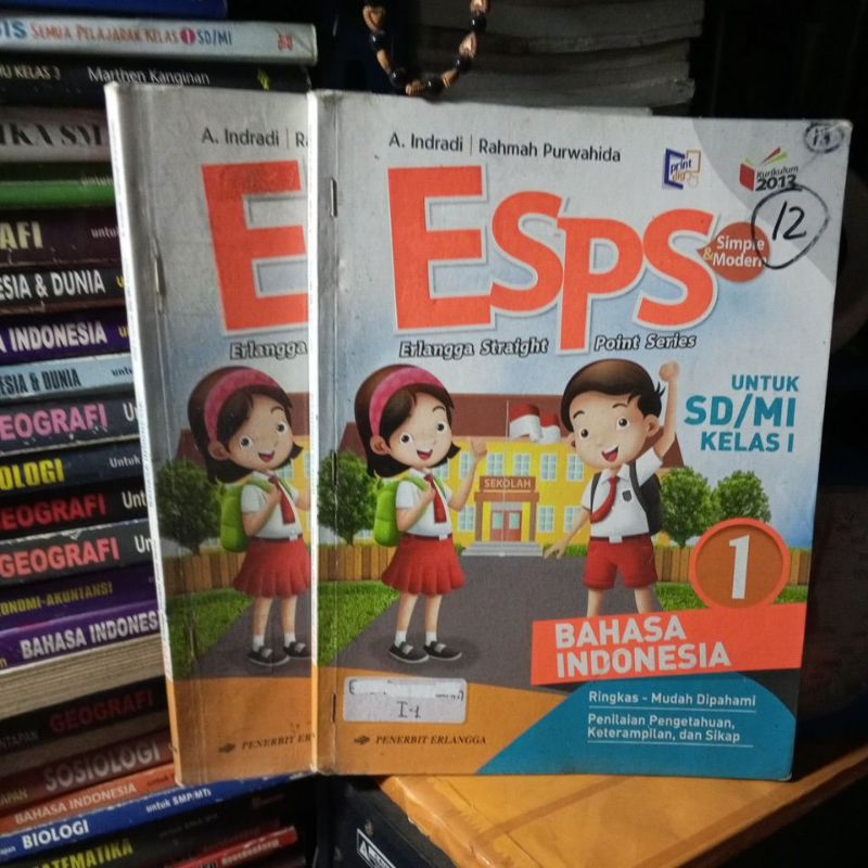 Jual BUKU ESPS BAHASA INDONESIA UNTUK SD KELAS 1 REVISI K13 PENERBIT ERLANGGA | Shopee Indonesia