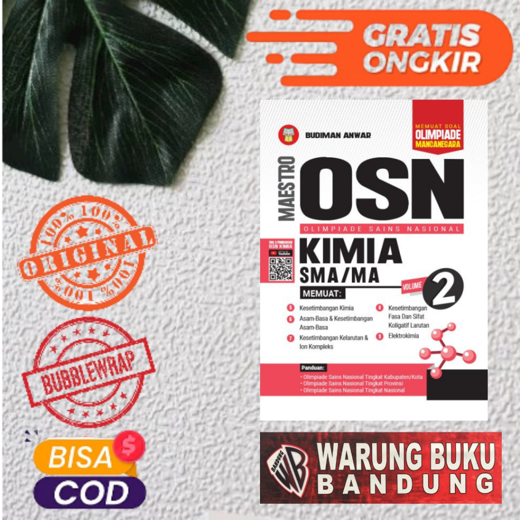 Jual BUKU MAESTRO OSN (OLIMPIADE SAINS NASIONAL) KIMIA SMA/MA VOLUME 2 - YRAMA WIDYA | Shopee ...