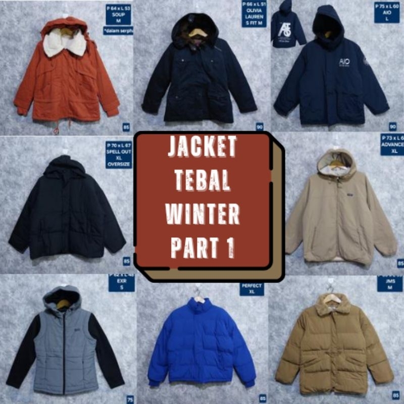 Jual (1)SALE JACKET TEBAL WINTER DEWASA | Shopee Indonesia
