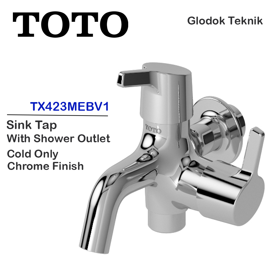 Jual Toto Kran Double / Keran cabang sink tap with shower outlet ...