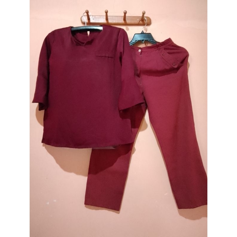 Jual maroon set | Shopee Indonesia