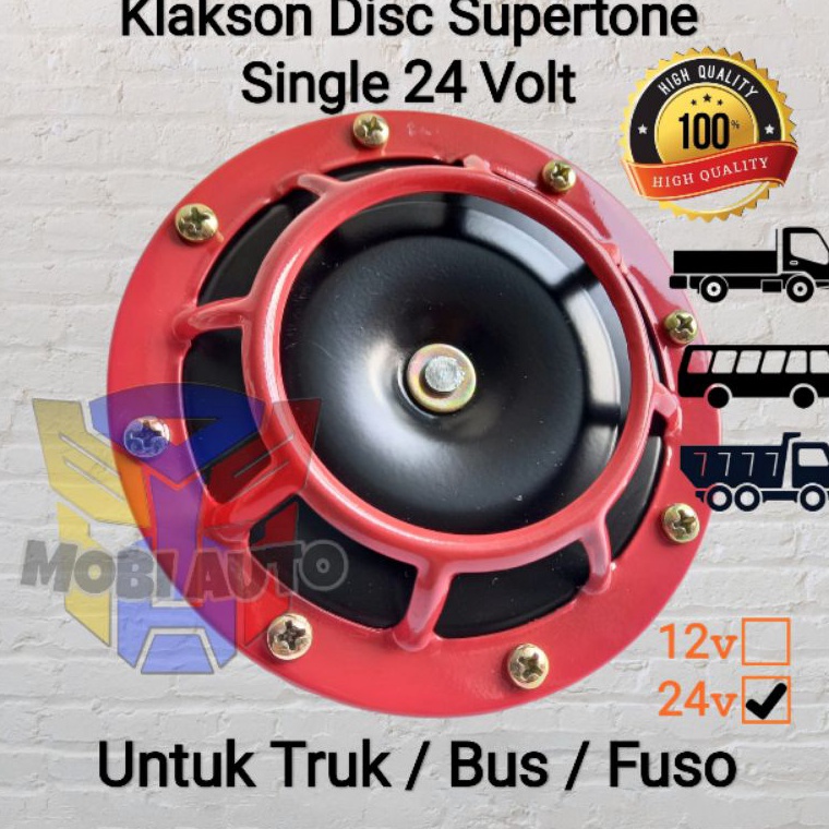 Jual KODE K2Y Klakson Disc Supertone Truk Bus Fuso 24 Volt | Shopee ...