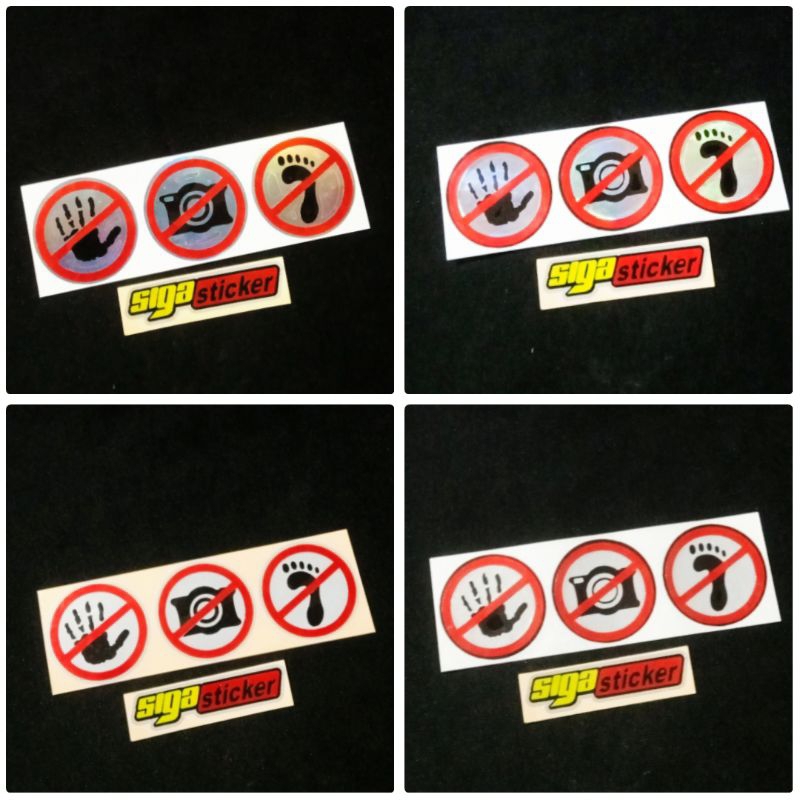 Jual STICKER PERINGATAN STIKER DILARANG INJAK, PEGANG CUTTING | Shopee ...
