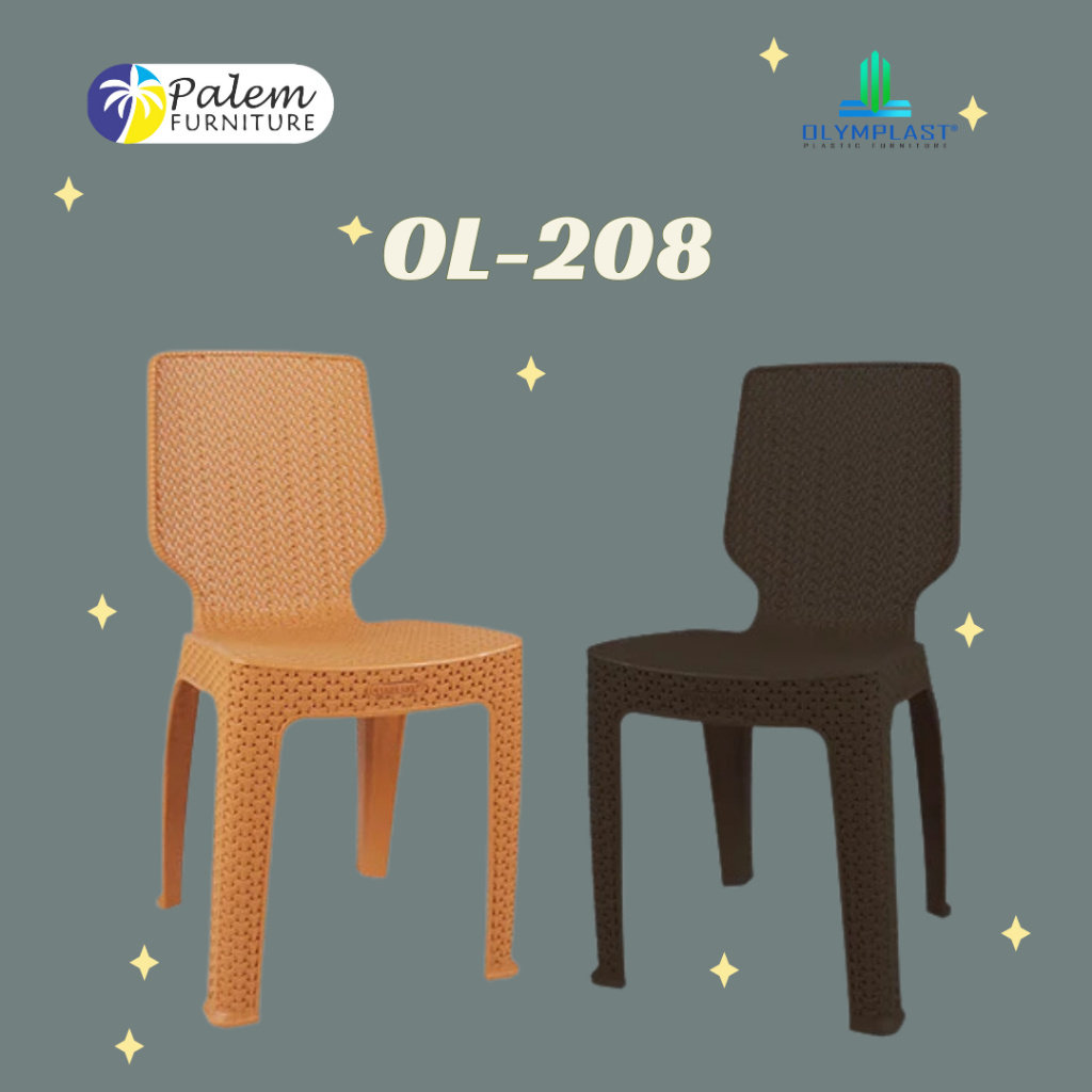 Jual Olymplast OL 208 Kursi Plastik Anyaman Rattan KUrsi Makan Kursi ...